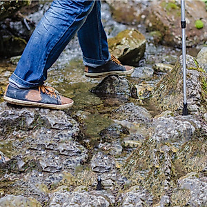 Lainrrew 24 Pack Trekking Pole Tips, Durable Hiking Poles Replacement Rubber Tips Protector Walking Sticks Caps Ends Rubber Feet for Most Standard Hiking Walking Trekking Poles