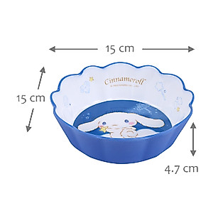 Cinnamoroll Blue Dinnerware Flatware Meal Set – Plate Bowl Cup Spoon, 4 pieces