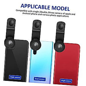 Abaodam 1 Set Mobile Phone Camera Lens tech Gifts Multifunctional Lens Camera Lens Kit Portable Lens s10 Practical Lens Tablet Phone fisheye Lens Durable Lens Filter Taste Packaging: TPU