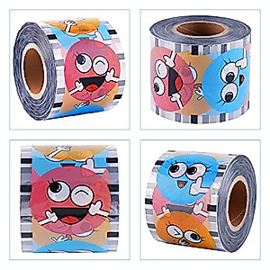 JIAWANSHUN Milk Cup Sealing Film Tea Cup Sealer Film 2500 Cups 90-105mm (3.5"- 4")