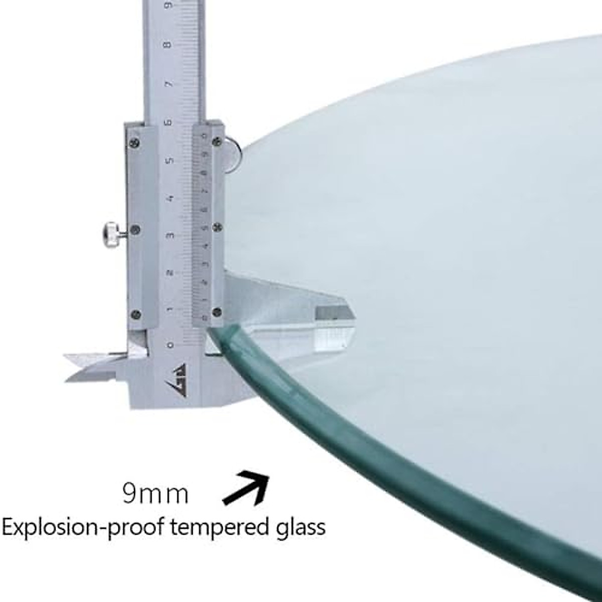 EMENAR 20in Thick Rotating Tray For Kitchen Hotel Restaurant, 30in Smooth Dining Table Glass Lazy Susan, 40in Heavy Duty Serving Plate Durable Swivel Silent (Size : 90cm/36in)