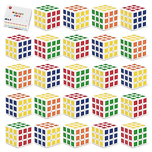 Vdealen 24 Pack Mini Cube Puzzle Party Favors for Kids, 1.18in 3x3 Magic Cube School Rewards & Classroom Prize for Students, Birthday Party Favors Easter Christmas Stocking Stuffers Gifts for Kids