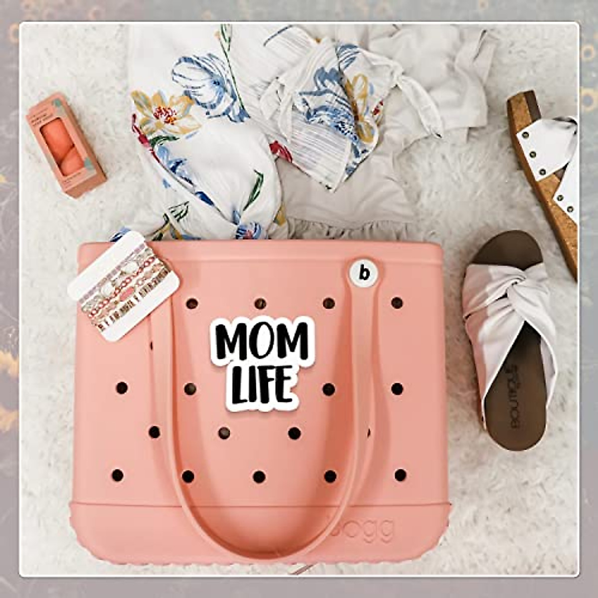 SHIYIXING MOMLIFE Charms for Bogg Bag, Bogg Bag Charms Accessories,Decorative Bogg Bits for Bogg bag,Beach Tote Bag Rubber Beach Bag