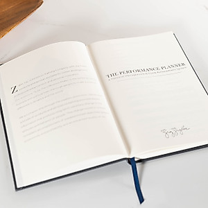 The Performance Planner | Linen Edition | By Zig Ziglar | 6x9 inch Hardcover Daily Planner Journal and For Daily Weekly Monthly and Yearly Goal Setting And Achieving