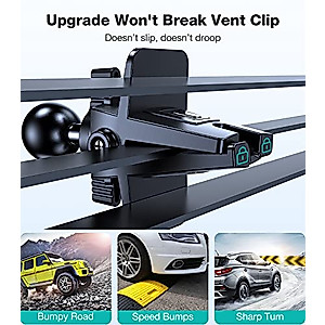 VICSEED Phone Mount for Car [66 LBS Powerful Suction][Thick Cases & Big Phones Friendly] Universal Car Phone Holder Mount Dashboard Windshield Air Vent Cell Phone Holder Car for iPhone 14/13/12