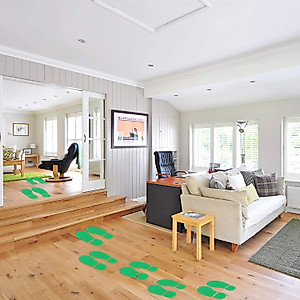 60 Pairs Kids Shoes Decals Footprint Stickers Decals Floor Wall Stairs for Christmas Decor Class, Dance Studio, Floor Stickers Party Decoration Celebrate St. Patrick's Day