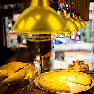 DUEBEL Food Heat Lamp 2 Pack Food Warmer Lamp with 4 Bulbs, Ideal Buffet Food Warmer, Catering Food Warmer, 110V Commercial Food Warmer