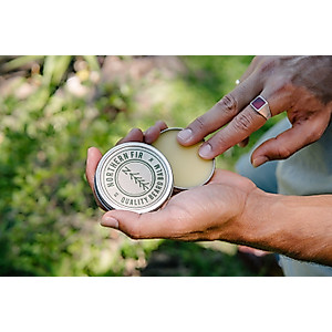 Northern Fir Beard Balm - All Natural Leave In Conditioner with Vitamin E & Essential Oils For Coarse & Rogue Hair - Promotes Healthy Beard Growth for Men – 2 oz