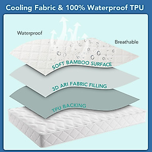 Bed Bridge Twin to King&King Cooling Mattress Pad