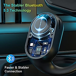 Couple Wireless Earbuds Open Ear Bluetooth Headphone for iPhone 14 Pro Max 13 Samsung Galaxy Z Fold 4 S23 S22 Ultra S20 S21 Oneplus Google Bluetooth 5.3 Stereo Sound Noise-canceling Earphones with Mic