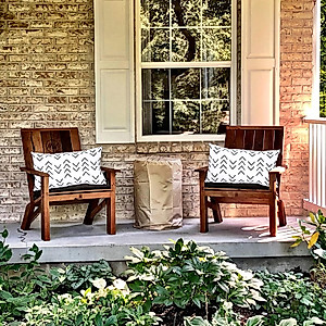 TAJWE Outdoor Arrow Pillow Covers Waterproof 12x20 Set of 2 Modern Geometry Outdoor Pillows Decorative Cushion Cases for Patio Furniture Sofa Couch Porch