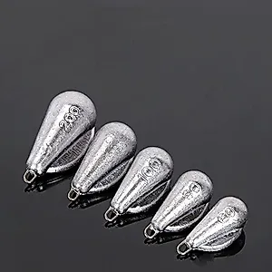 LINFFSTR 5Pcs Fishing Lead Sinkers with Fin Sea Fishing Weights with Weight Scale Fishing Drop Sinkers Carp Fishing Tackle Fish Casting Tool 60g 80g 100g 120g 150g 200g 250g 300g (Size : 300g)