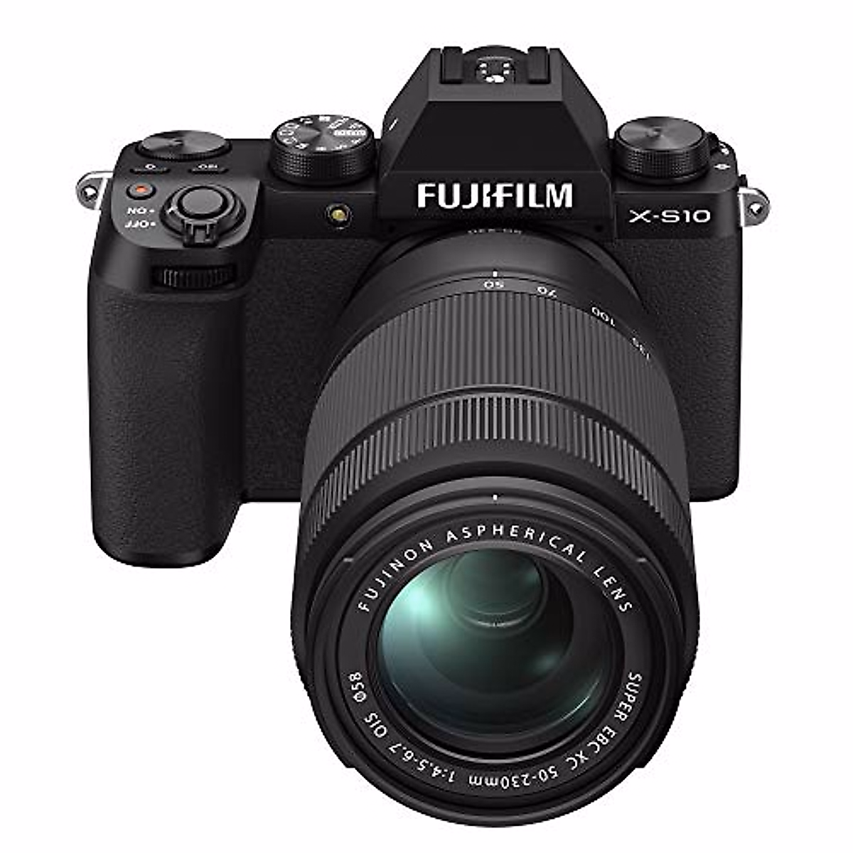 FUJIFILM X-S10 W Mirrorless Digital Camera Zoom Lens Kit, F X-S10LK-1545/50230, Black