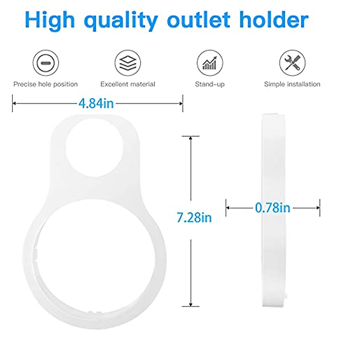 Koroao Outlet Wall Mount Holder for Google WiFi [2020 Model] - No Tools Required and No Cord Clutter Easy Moved Holder Bracket Compatible with for Google Mesh WiFi Route(1-Pack)