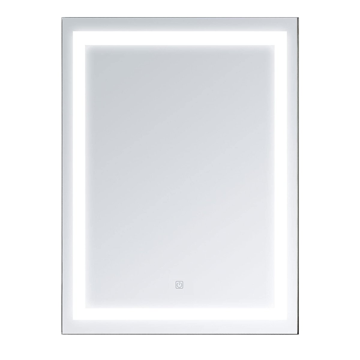 HOMCOM LED Bathroom Mirror Wall Mount Vanity Make Up Mirror with Dimmable Touch Switch Control and Defogger, Waterproof - 32" x 24"
