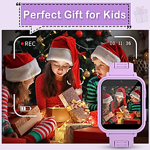 Phyulls Kids Smart Watch, Smart Watch for Kids Toys with 24 Games Camera Video Recorder Music Player Alarm Calculator Calendar Stopwatch Flashlight Pedometer Gift Toys for Girls Ages 3-12 Years Old
