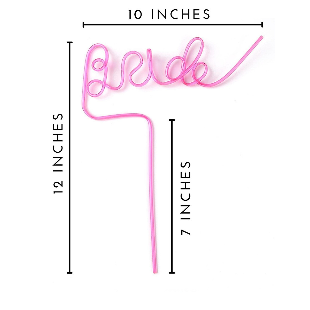 Bridal Party Straw - 1 Bride Straw - Bride To Be Gift - Sturdy and Reusable - Washable Straw - Bridal Shower Favors