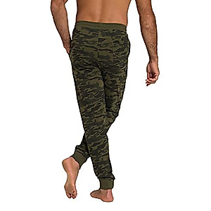 JP 1880 Menswear Big & Tall Plus Size L-8XL Camo Print Pajama Pants olive XXXXX-Large 809018440