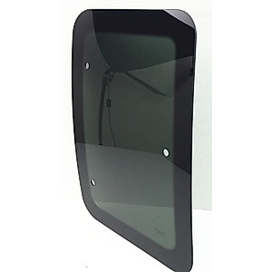 Privacy Movable Driver Left Side Rear Access Door Quarter Glass Quarter Window Compatible with Ford F250 F350 F650 F750 F450 F550 Pickup 2 Door Super Cab 2000-2016 Models