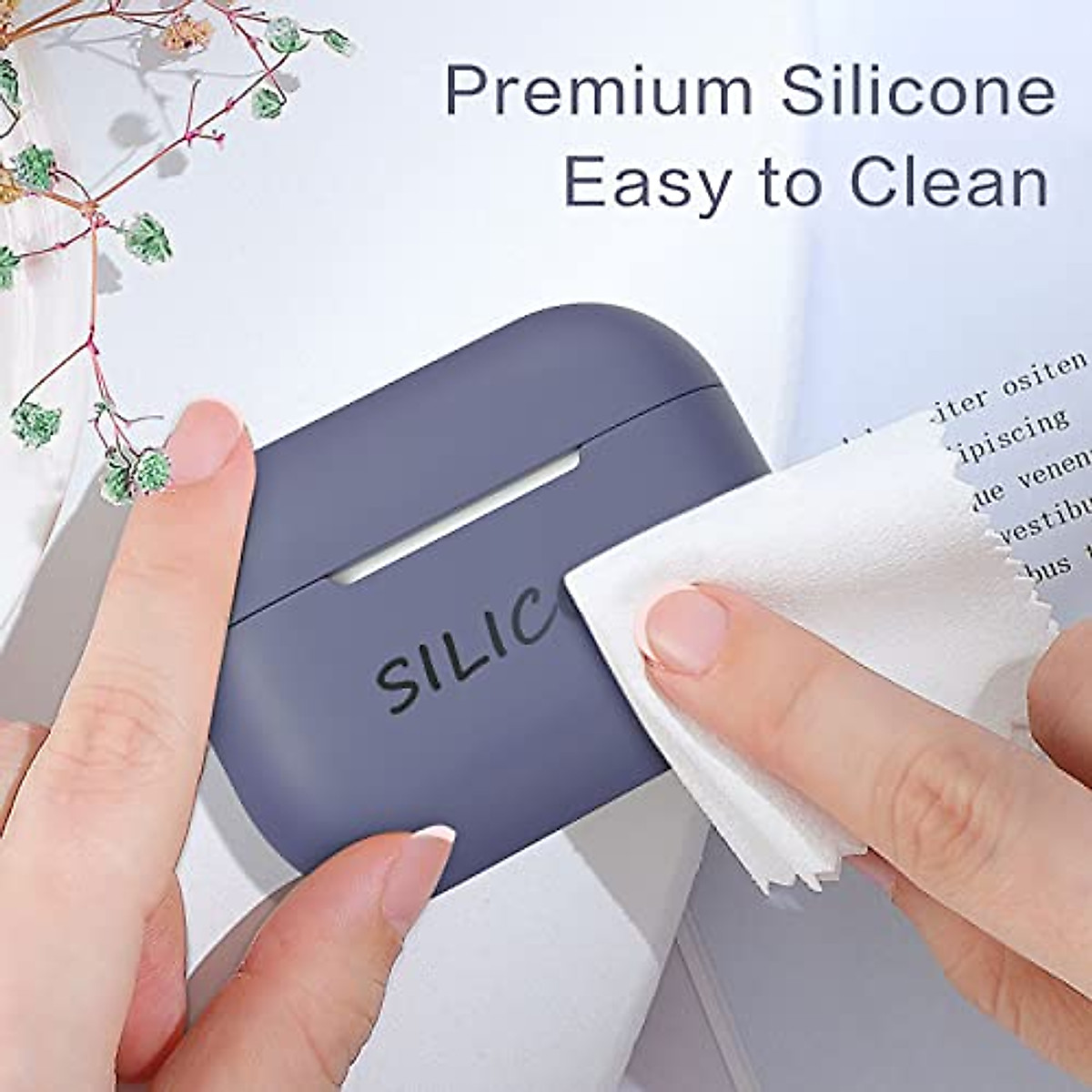 MATEPROX Compatible with AirPods Pro 2 Case with Keychain/Hand Strap- Lavender Purple