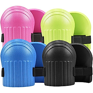 BESPORTBLE 4 Pairs Knee Protector Pads, Garden Knee Pads, Flooring Knee Pads With Foam Padding, Comfortable Kneeling Cushion For Gardening, Gardening Mat For Knees