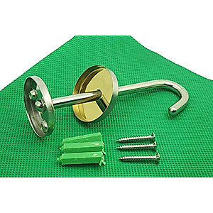 One Banana Hanger Banana Hook Banana Organizer (Stainless Steel) Under Cabinet Hook Rack for Bowl Basket Stand Holder Bananas or Heavyweight Kitchen Items. - Screws Included. - No Banana