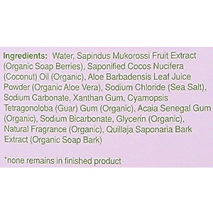 Rebel Green USDA Organic HE Liquid Fresh Laundry Detergent - Natural & Hypoallergenic Laundry Soap, Lavender and Grapefruit - 64 Loads