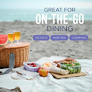 Paper Plates 9 Inch Bulk Paper Plates | White Paper Party Plates | Uncoated Disposable Microwavable Paper Plates | Microwave Safe Dishes For Everyday Dinner Picnic BBQ Party Event Crafts | 100 Pack