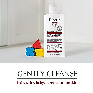 Eucerin Baby Eczema Relief Cream & Body Wash, Eczema Body Wash for Babies, 13.5 Fl Oz Bottle
