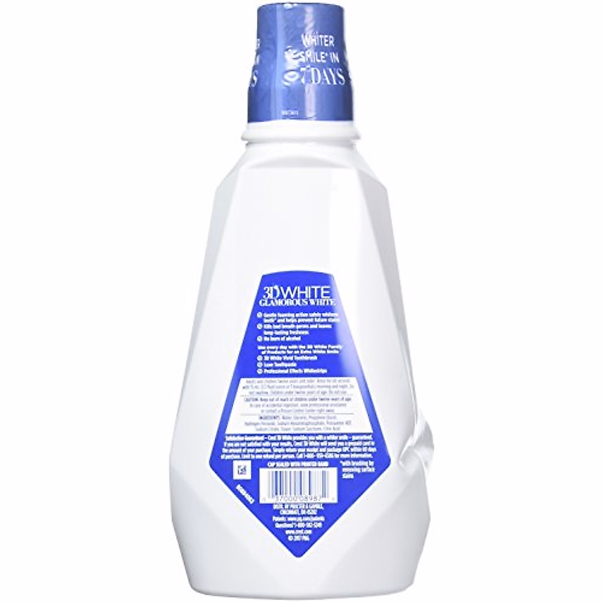 Crest 3D White Multi-Care Whitening Rinse, Glamorous White, Fresh Mint, 32 Fl Oz (Pack of 2)