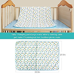 Urine pad - Diaper Changing Mat -vogpo Mattress Sheet Protector, Baby Mattress, Bed Wetting Pads, Pee Pads for Kids or Adults - Washable and Reusable- Waterproof & Breathable (B: 27.5x39.3In 1pcs)
