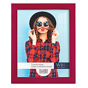 Renditions Gallery 8x10 inch Picture Frame Cherry Red Wood Grain Frame, High-end Modern Style, Made of Solid Wood and High Definition Glass for Wall and Tabletop Photo Display