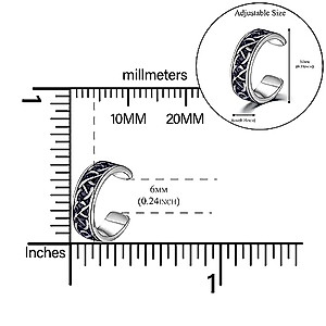 PHNIBIRD Celtic Knot Ear Cuffs for Women Non Piercing 925 Sterling Silver Ear Cuff Earrings for Women Unisex Vintage Irish Celtic