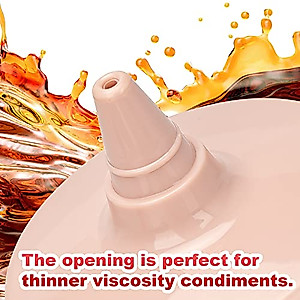 Qiuhome Plastic Condiment Squeeze Bottles with Cap,12 oz,Clear, Pack of 3