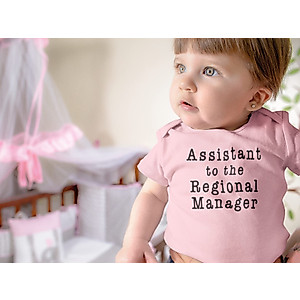 Pop Threads Office Assistant Regional Manager Infant Bodysuit Unisex Baby Girl Boy Clothes Black 6M