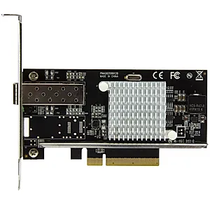 StarTech.com 10G Network Card - MM/SM - 1x Single 10G SPF+ Slot - Intel 82599 Chip - Gigabit Ethernet Card - Intel NIC Card (PEX10000SFPI)