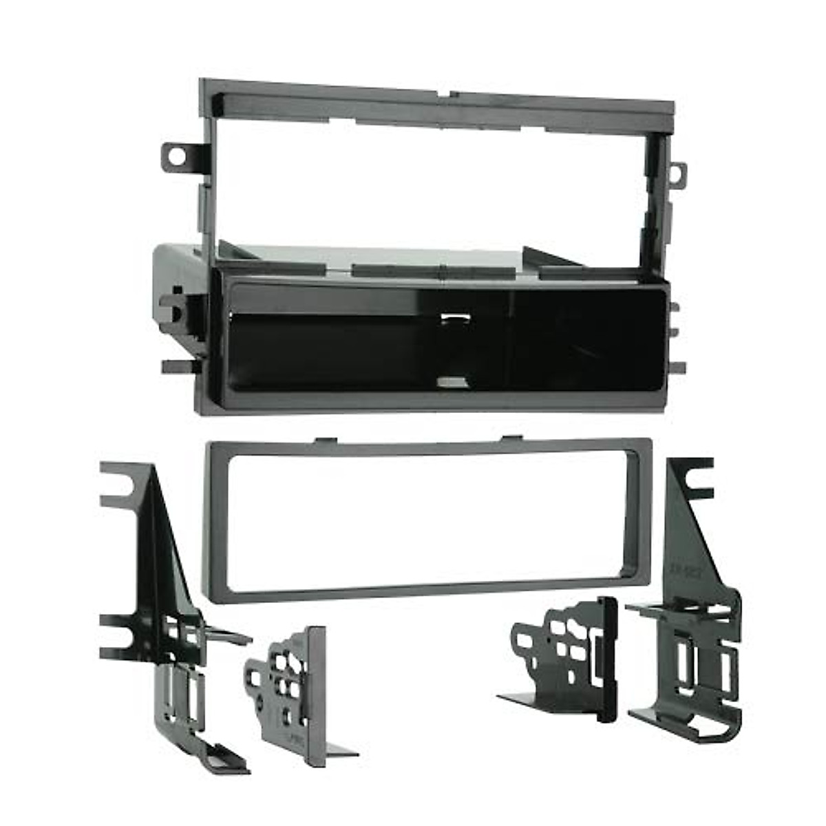 Compatible with Ford Focus 2005 2006 2007 Single DIN Stereo Harness Radio Install Dash Kit Package
