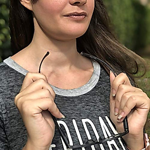 Magz Chelsea Cateye Blue Light Reading Glasses +2.00 Tortoise Havana Readers Men Women Neck Hanging Magnetic Rear Connecting