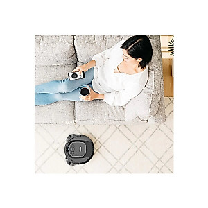 Shark ION Robot Vacuum RV871 with Wi-Fi and Voice Control, 0.6 qt, Black