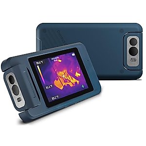 ACEGMET P200 Thermal Camera, 90° Rotating Lens Thermal Imaging Camera with 2MP Visual Camera, 240 x 180 IR Resolution Infrared Camera, 20Hz, 3.5" Touch Screen Thermal Imager, -4°F~1022°F, IP54