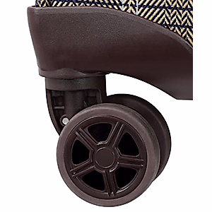 London Fog Brentwood II 4 Piece Set (with Under The Seat Bag), Cappuccino