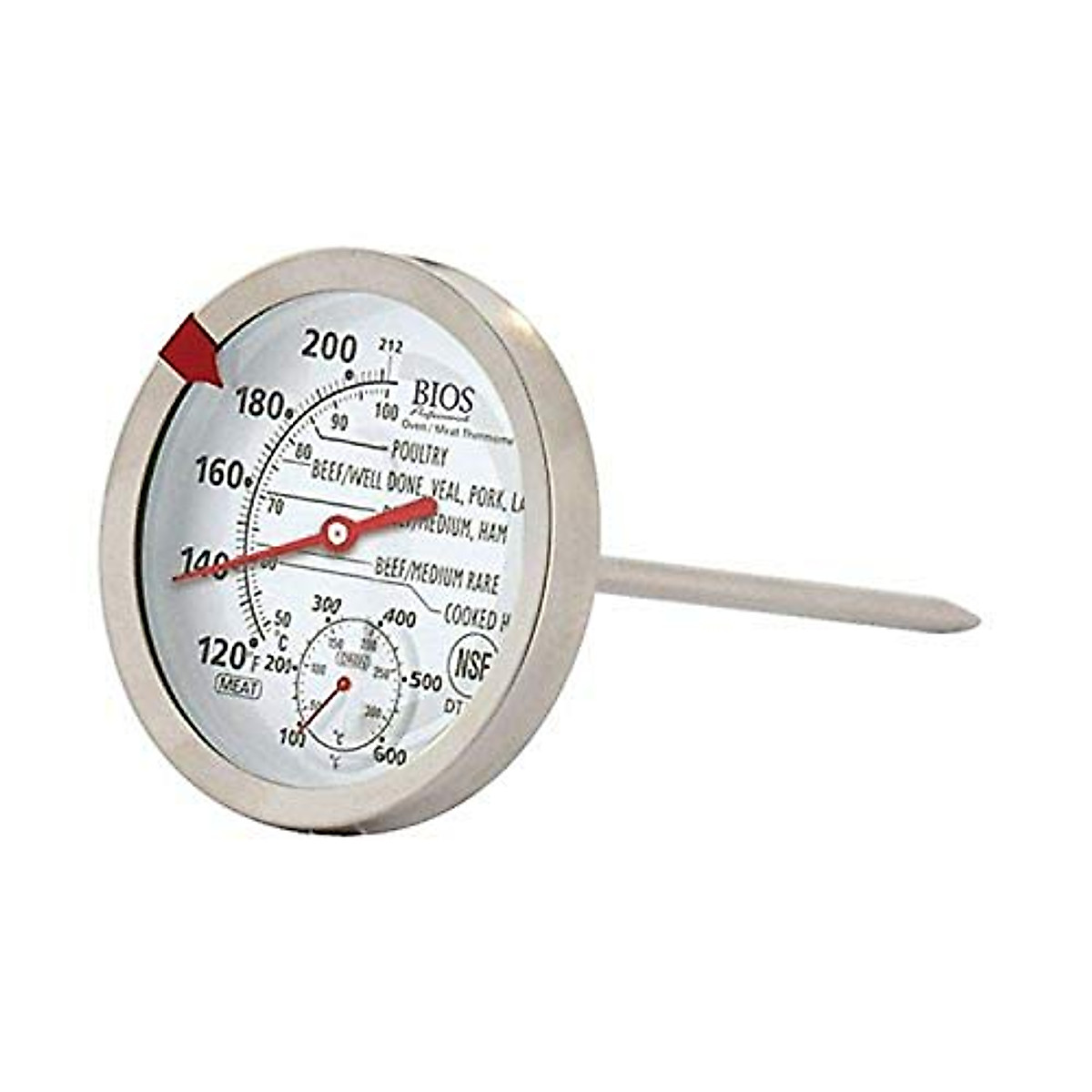 BIOS Professional DT165 Thermometer, standard, Silver