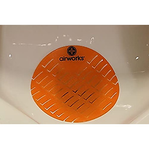 Hospeco - CC-007 Airworks AWUS007-BX Urinal Deodorizer Screen Mango Orange (Box of 10)