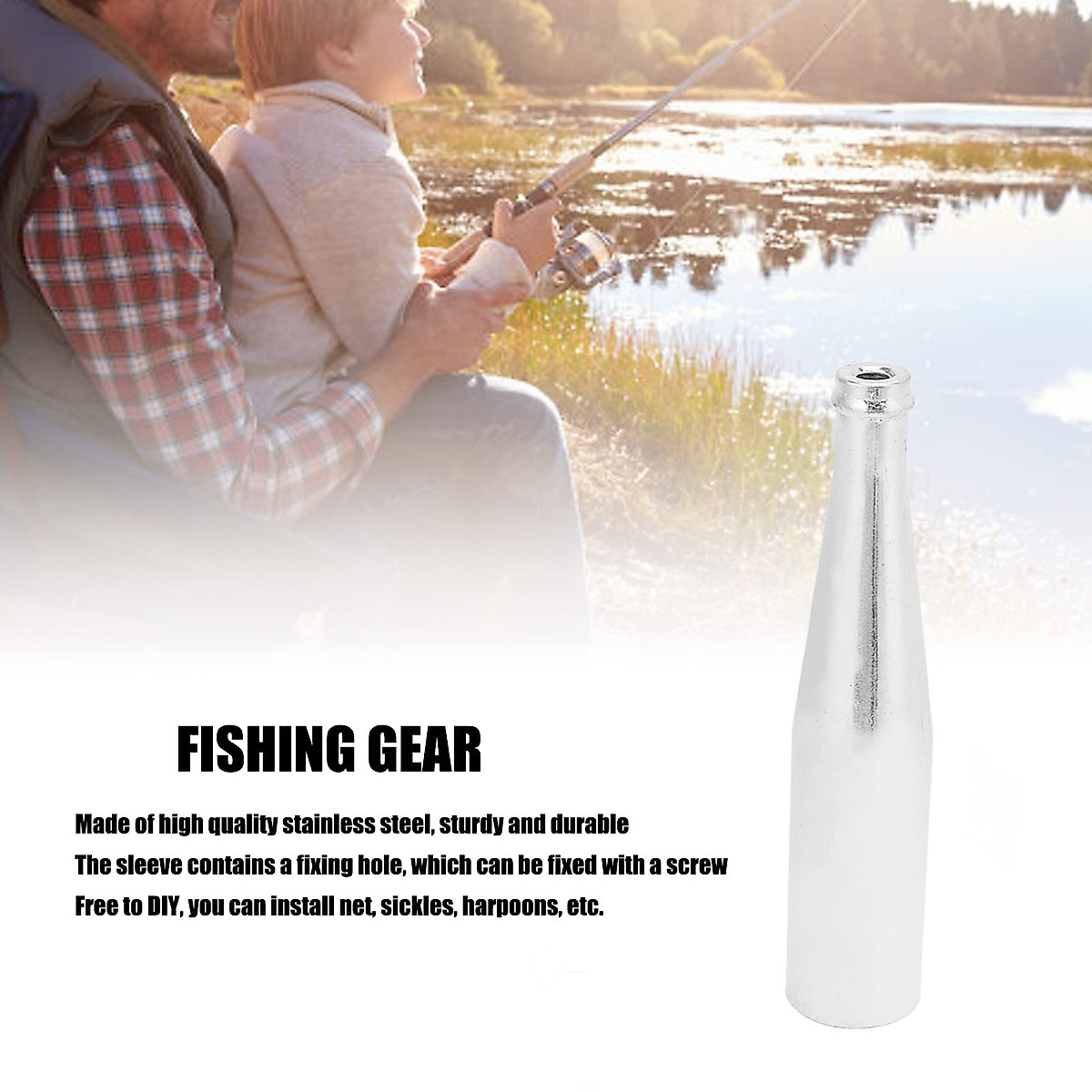 VBESTLIFE Fishing Connector 8Mm Thread Stainless Steel Stable Fishing Landing Net Rod Connector Other Fishing Tools and Accessories