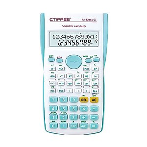 Colorful Scientific Calculator,Scientific Calculator with Cute Design for School and Business (Blue)