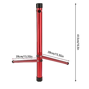 BORDSTRACT Bike Repair Stand, Bike Repair Stand Height Adjustable, Bicycle Mechanic Maintenance Rack Shop Home, Bicycle Floor Parking Rack for Storage Repair Display Support(Red)