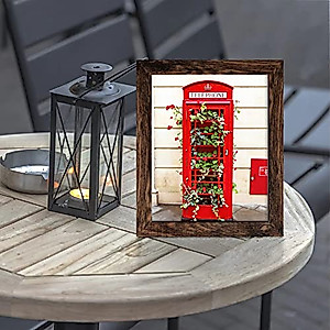 SESEAT 8x10 Picture Frame Rustic Brown, Display Pictures for Wall and Tabletop, 1 Pack