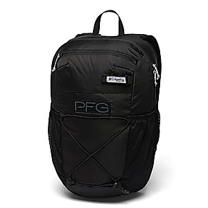 Columbia Unisex PFG Terminal Tackle 22L Backpack, Black/Hooks, One Size