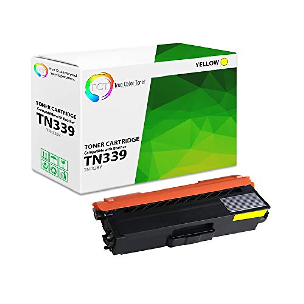 TCT Premium Compatible Toner Cartridge Replacement for Brother TN-339 TN339BK TN339C TN339M TN339Y Super High Yield Works with Brother HL-L9200, MFC-L9550 Printers (B, C, M, Y) - 4 Pack