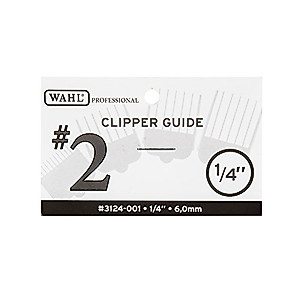 Wahl Professional #2 Guide Comb Attachment 1/4" (6.0mm) - 3124-001 – Great for Professional Stylists and Barbers - Black
